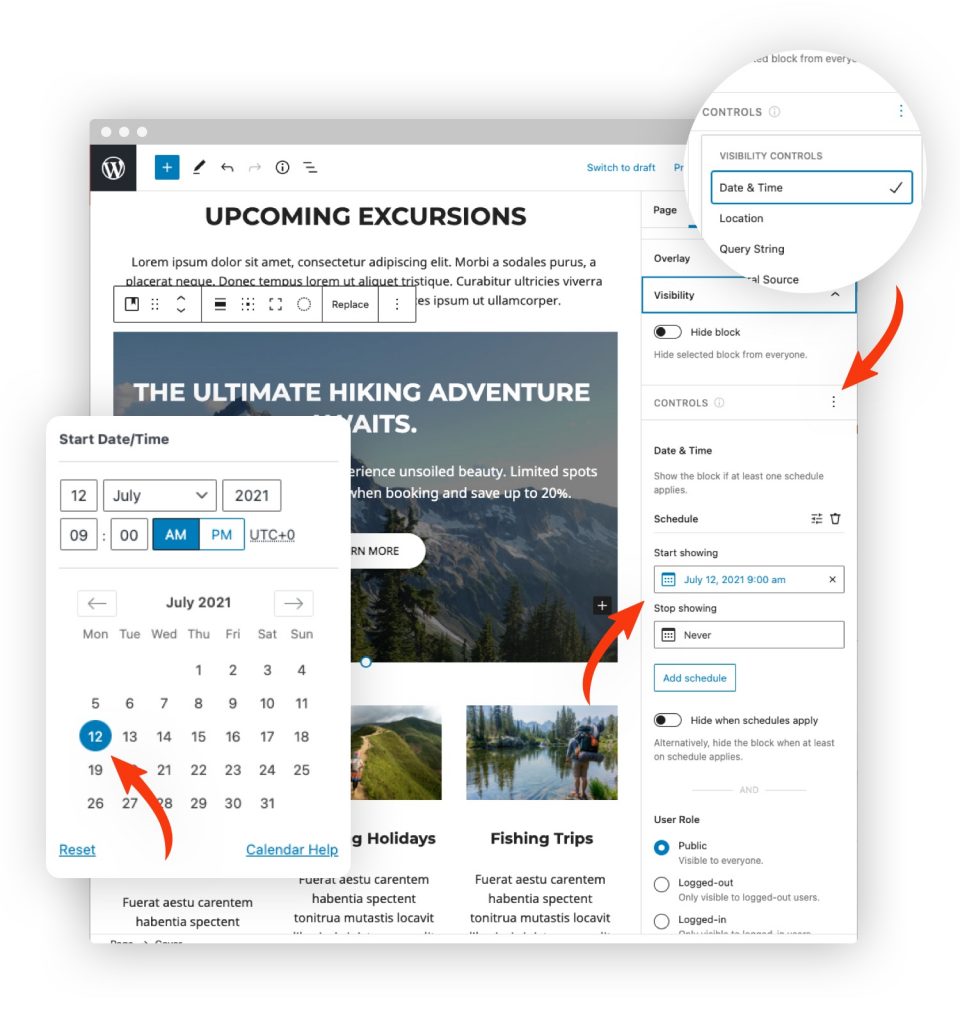 Block Visibility – Conditional and Personalized Content for WordPress